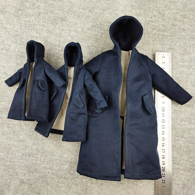 1/6 SCALE MALE Soldier Dark Blue Windbreaker Coat Fit 12" Action ...