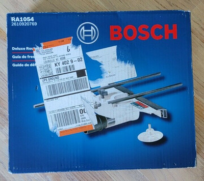 BOSCH DELUXE ROUTER Edge Guide with Dust Extraction Hood & Vacuum Hose ...