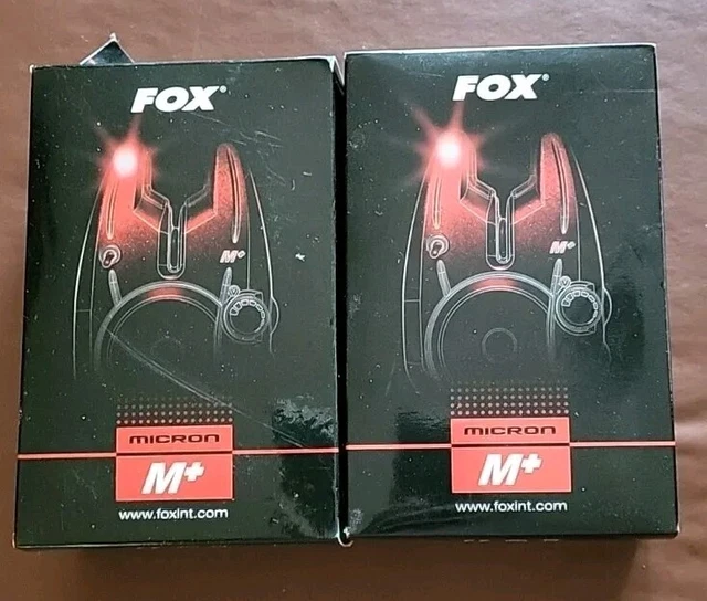 FOX 2 MICRON M+ Bite Alarms Boxed Excellent Condition £70.00 - PicClick UK
