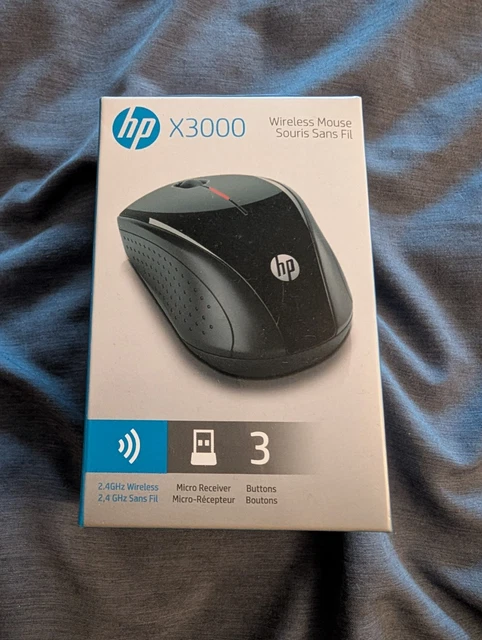 HP X3000 WIRELESS optical Mouse New in box black $1.37 - PicClick CA
