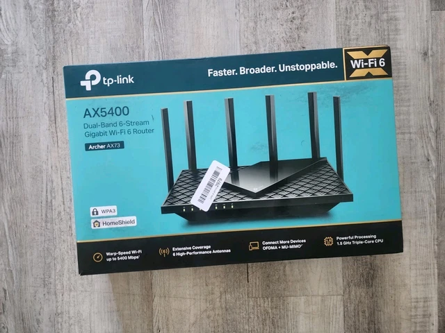 TP-LINK AX5400 WIFI 6 Router (Archer AX73) - Dual Band Gigabit Wireless ...