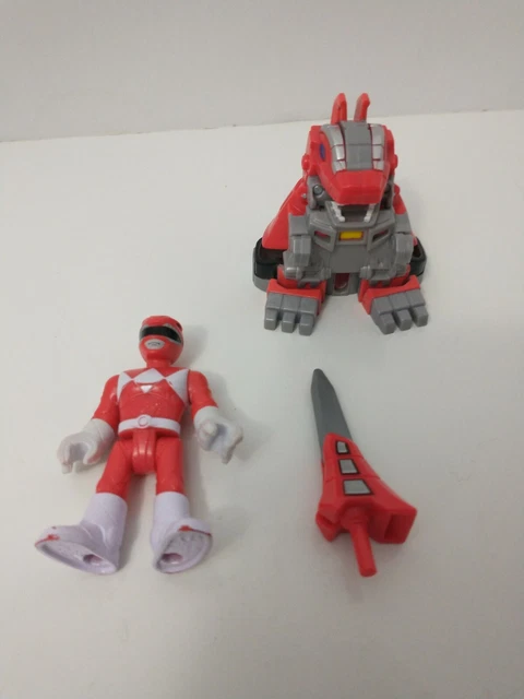 IMAGINEXT POWER RANGERS RED RANGER & BATTLE ARMOR figures w/sword ...