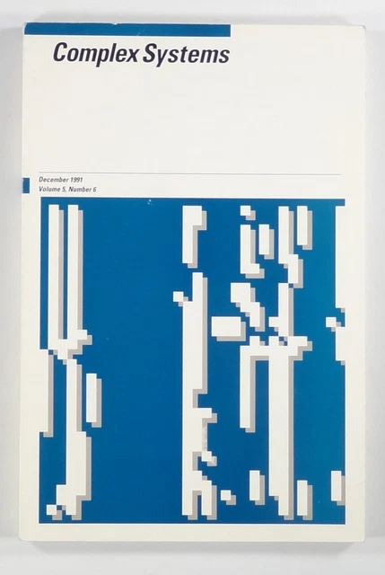 1991 DEC COMPLEX SYSTEMS Stephen Wolfram CELLULAR AUTOMATA computer ...