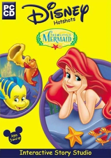 DISNEY HOTSHOTS: THE Little Mermaid Interactive Story Studio Windows 98 ...
