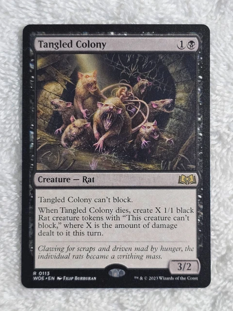 CARTE MAGIQUE MTG Tangled Colony - Wilds of Eldraine (WOE) #113 rare ...