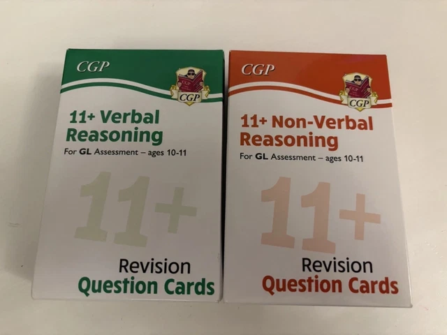 11 PLUS GL Verbal and Non Verbal Reasoning Practice Question Cards CGP ...