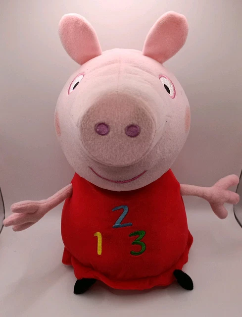 PEPPA PIG RED 123 Dress Large Soft Toy Plush 14" NO SOUNDS £5.40 ...