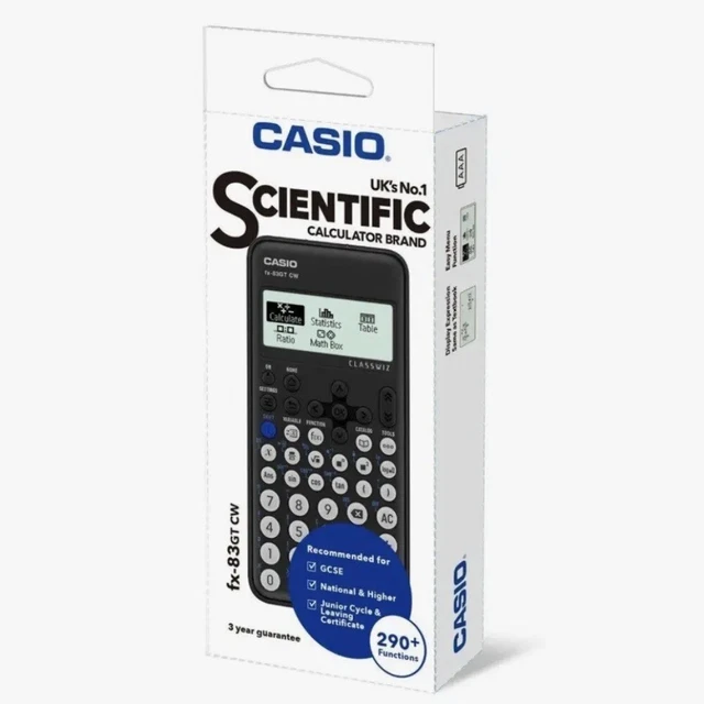 CASIO FX-83GT CW Scientific Calculator Black 290+ Functions **BRAND NEW ...