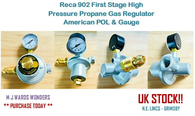RECA 902 FIRST Stage High Pressure Propane Gas Regulator - American POL ...