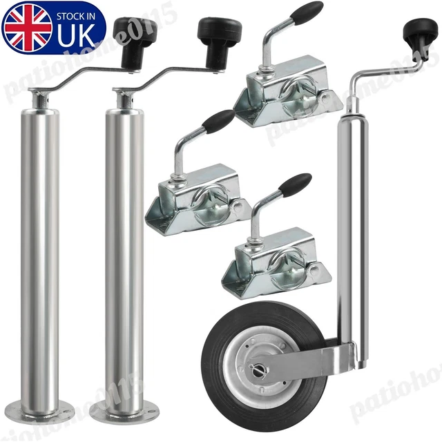 48 MM JOCKEY Wheel Trailer Telescopic Top Winder Prop Stand Stabiliser ...