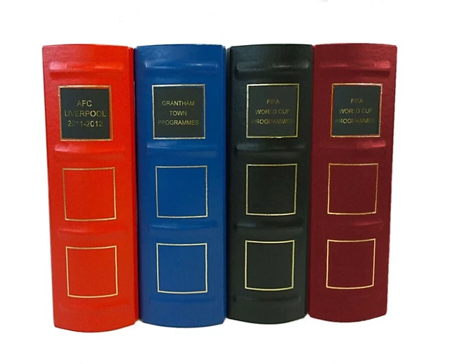 FOOTBALL PROGRAMME BINDER Slipcase (VERY GOOD CONDITION) ONE BLACK ...