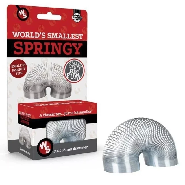 WORLDS SMALLEST SPRINGY Mini Metal Spring Retro Classic Kids Toy.. £7. ...