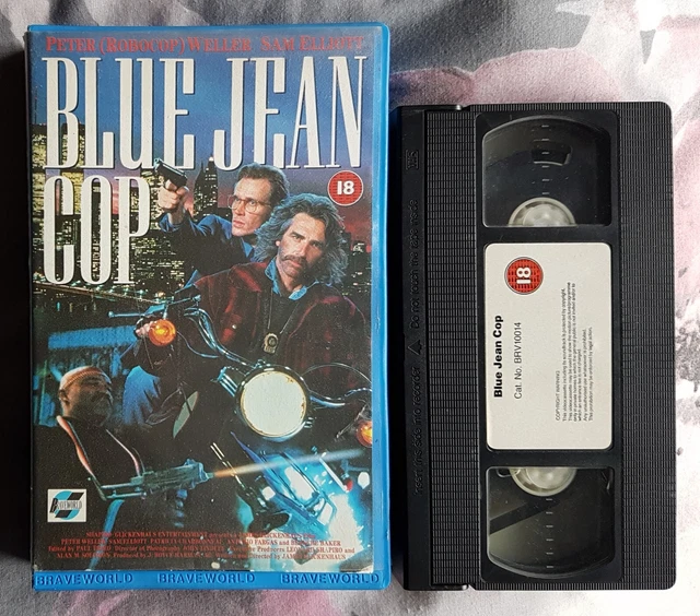 BLUE JEAN COP (VHS) BIG BOX - Sam Elliott + Peter Weller + Antonio ...