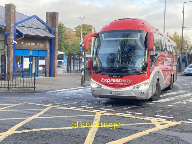 PHOTO 6X4 EXPRESSWAY coach departs from Omagh Bus Depot An Oghmagh A ...