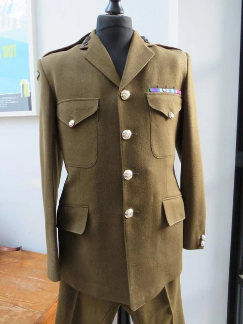 BRITISH ARMY MILITARY Captain Officers Uniform, Large Size, R.A ...
