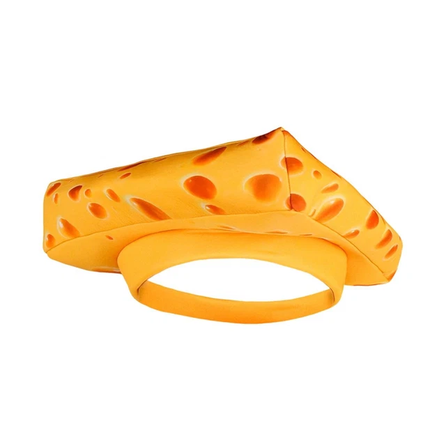 CHEESE HAT CAP Unisex Headpiece for Fancy Dress Events Funny Cosplay ...