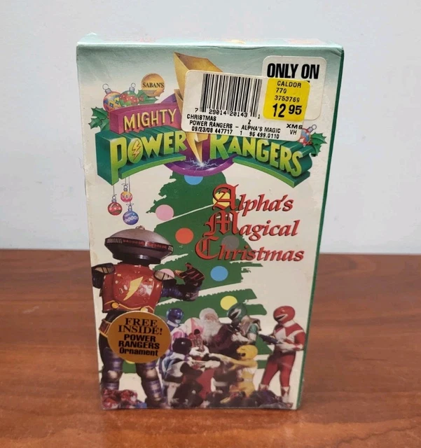 MIGHTY MORPHIN POWER Rangers NEW SEALED VHS Alpha's Magical Christmas ...