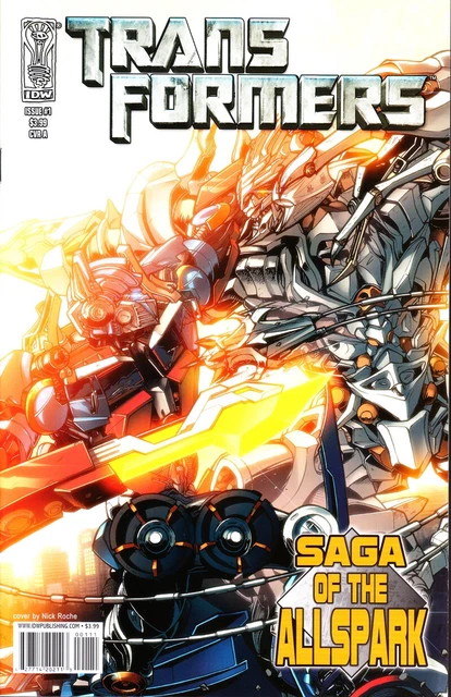 IDW COMICS TRANSFORMERS Saga Of The Allspark numéro 1 couverture pièce ...