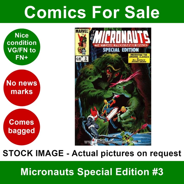 MARVEL MICRONAUTS SPECIAL Edition #3 comic VG/FN+ 01 February 1984 EUR ...