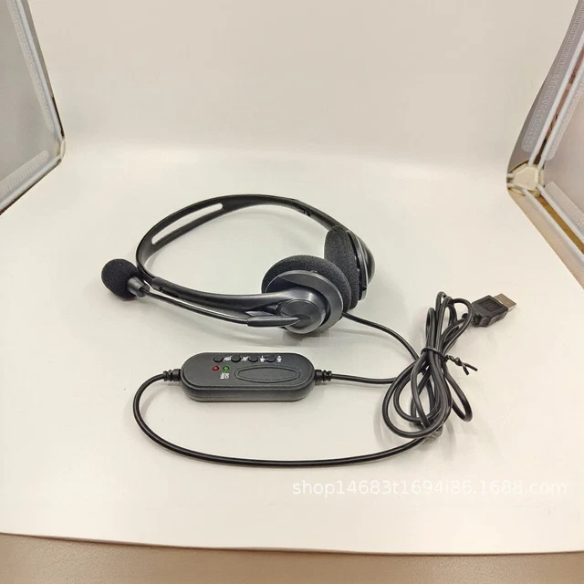 SMFOR ALL OVER-EAR USB Headphones for Work From Home Setup Size ...
