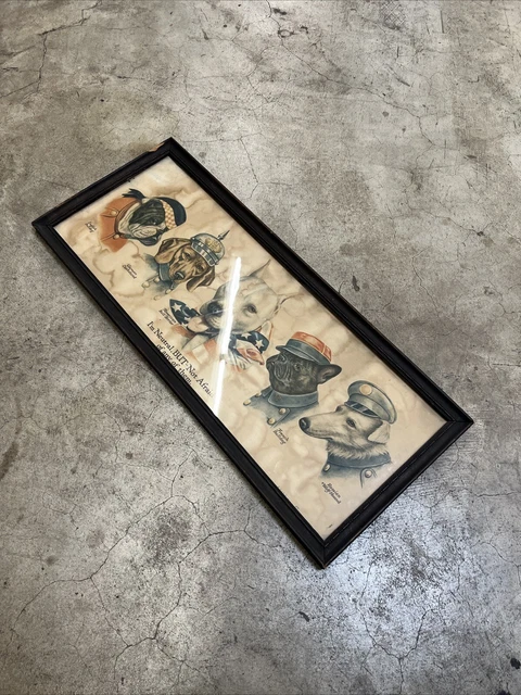 WORLD WAR I propaganda poster - dog breeds representing their countries ...