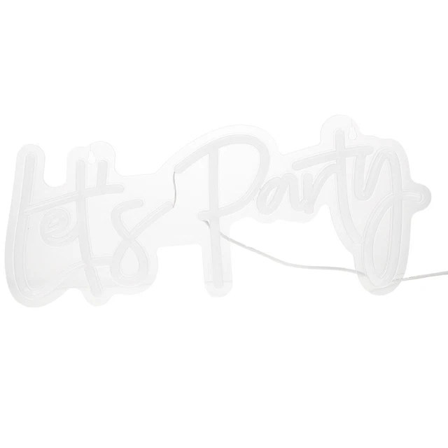 LED PARTY WALL Sign Light Up Party Sign Party Ornament Kids Room Decor ...