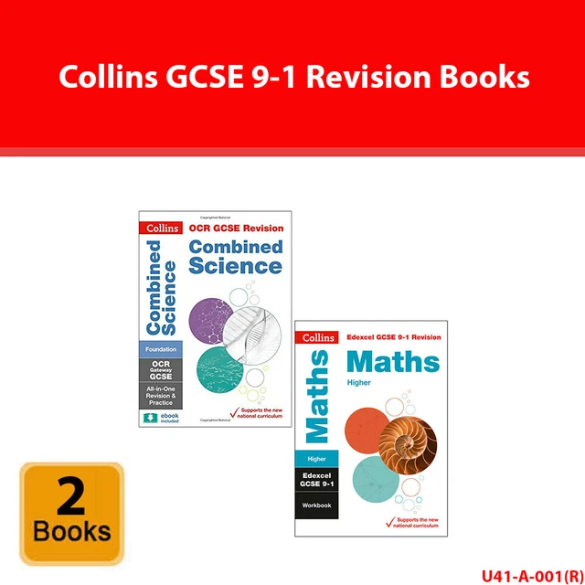 COLLINS GCSE 9-1 Revision 2 Books Collection Set Maths, Combined ...