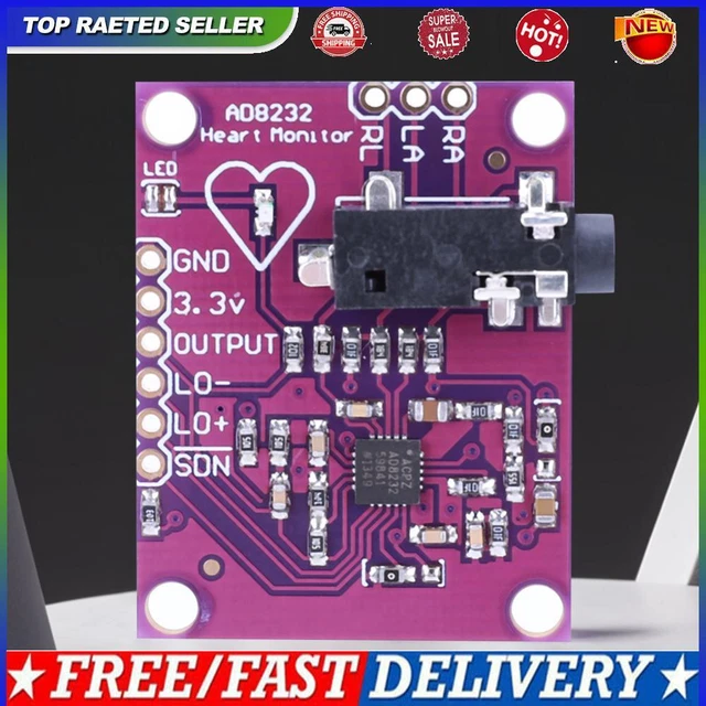 AD8232 ECG MODULES ECG Monitor Sensor Module Electric Unit Modules for ...