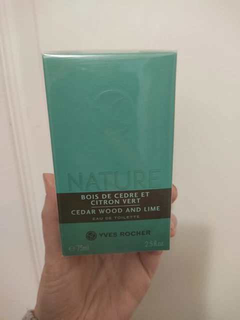 PARFUM EDT HOMME Nature Bois Cèdre Citron Vert Yves Rocher Spray 75 Ml ...