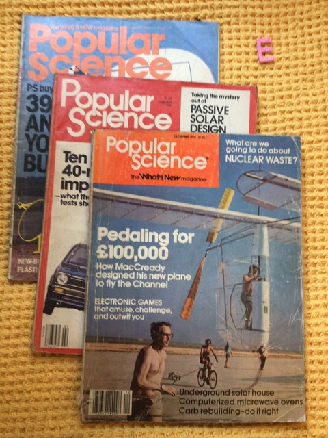 POPULAR SCIENCE MAGAZINE Collection RARE VINTAGE 1981 , 3 Issues , What ...