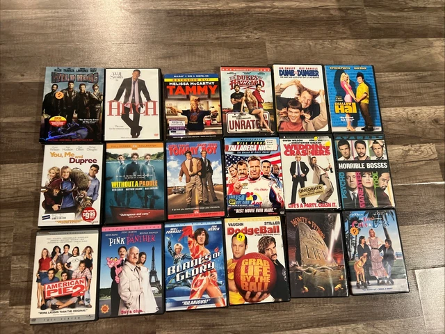 LOT OF 18 Comedy DVD And Blu Ray - Ben Stiller / Owen Wilson / Jim ...