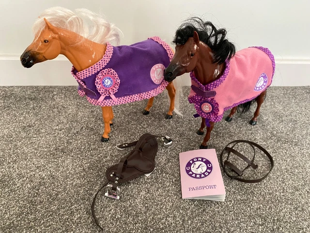 CHAD VALLEY 2X Pony Parade dark & tan Brown Horse Toy 10” Toy £22.00 ...