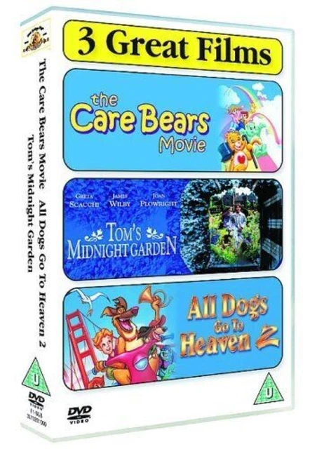 THE CARE BEARS Movie/All Dogs Go to Heaven/Toms Midnight Garden DVD ...