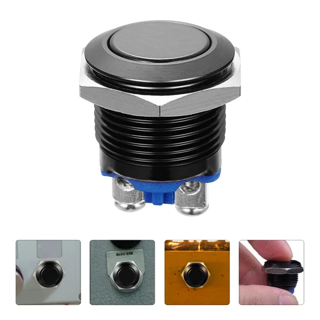 PUSH BUTTON SWITCH 250v Round Push Button Switch Reset Round Push ...