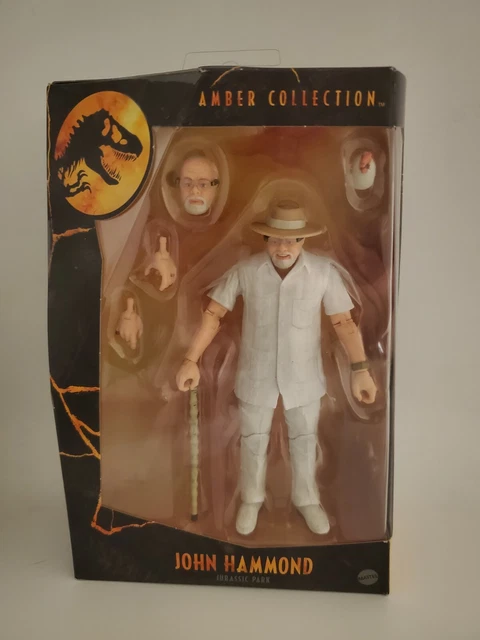 MATTEL JURASSIC PARK Amber Collection John Hammond Action Figure SEALED ...