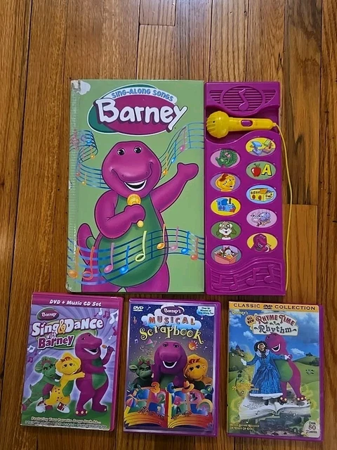 BARNEY 3 DVDS 1 CD Lot Sing & Dance, Rhyme Time Rhythm, Musical ...
