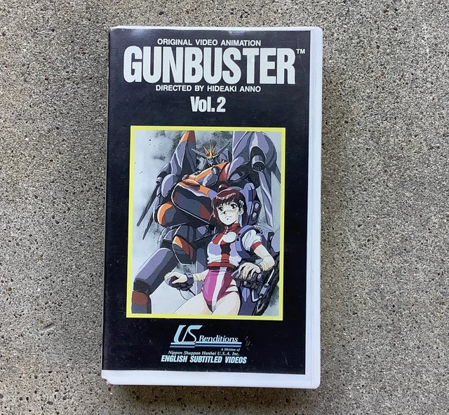 GUNBUSTER VOL 2 VHS Clamshell Rare 80s Anime Hideaki Anno English ...