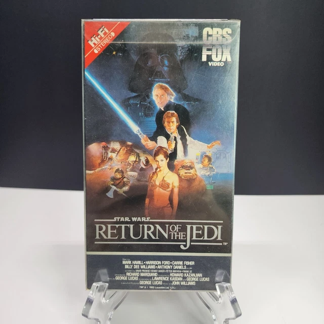STAR WARS RETURN Of The Jedi VHS Tape Movie 1986 - CBS Fox Video Vtg £46.20 - PicClick UK