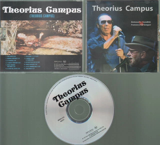 FRANCESCO DE GREGORI Antonello Venditti - Theorius Campus Cd Digipak L ...