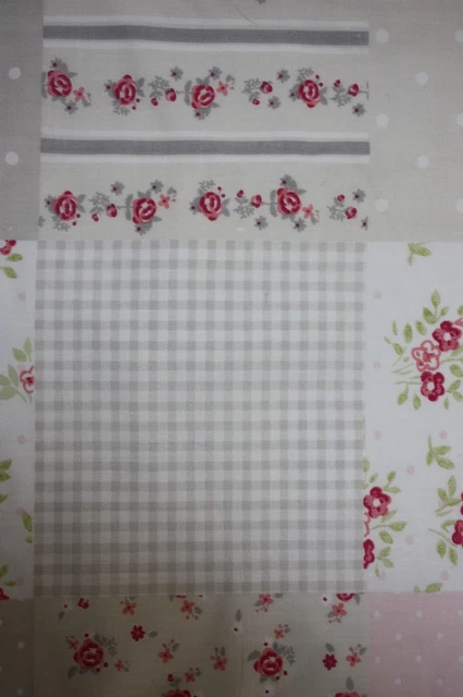 NB1074 PRETTY PAIR Dunelm Blackout Curtains Patchwork 64 x 54" Drop ...