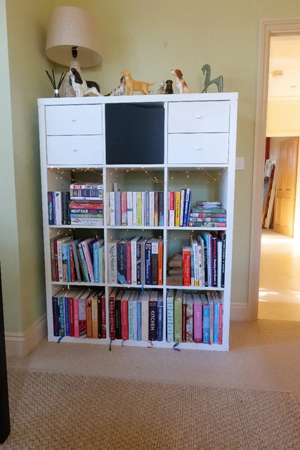 IKEA KALLAX 12 box shelving unit Squares Bookcase WHITE 147x112x39cm ...