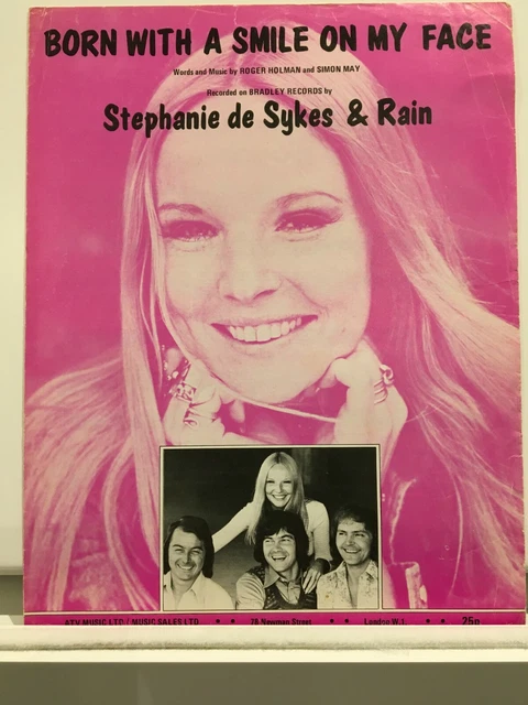 ORIGINAL SHEET MUSIC - Born With A Smile On My Face - Stephanie de ...
