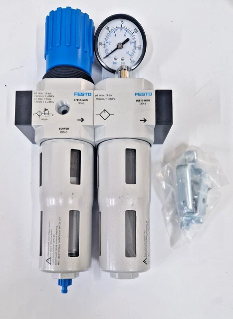 1/2 BSP FILTRE Régulateur Lubrificateur Festo Modèle FRC-1/2-D-MIDI No ...