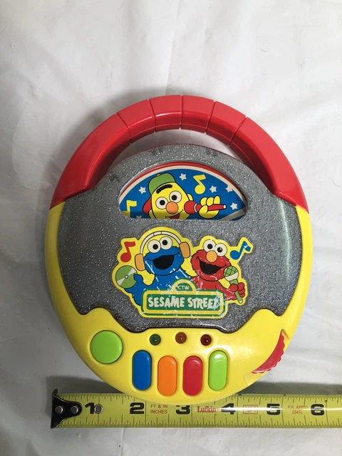 VTG TYCO SESAME Street Elmo Talking CD Player Toy Sound Light Music ...