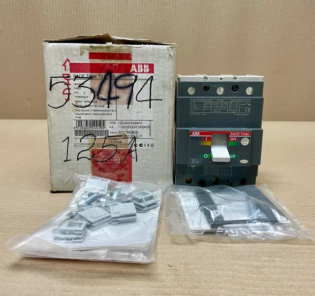 ABB SACE TMAX T3N 250 Disjoncteur 3 Pole 125 Amp 1SDA053494R1 #NEW EUR 343,96 - PicClick FR