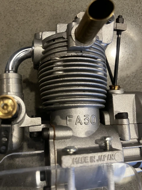 BEAUTIFUL NOS SAITO .30 Open Rocker Four Stroke Gliw Vintage airplane ...