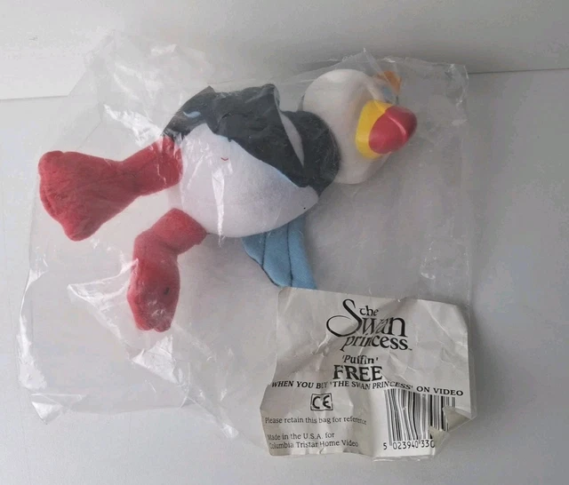 VINTAGE 1994 THE Swan Princess Puffin Plush Nest Productions 5” - In ...