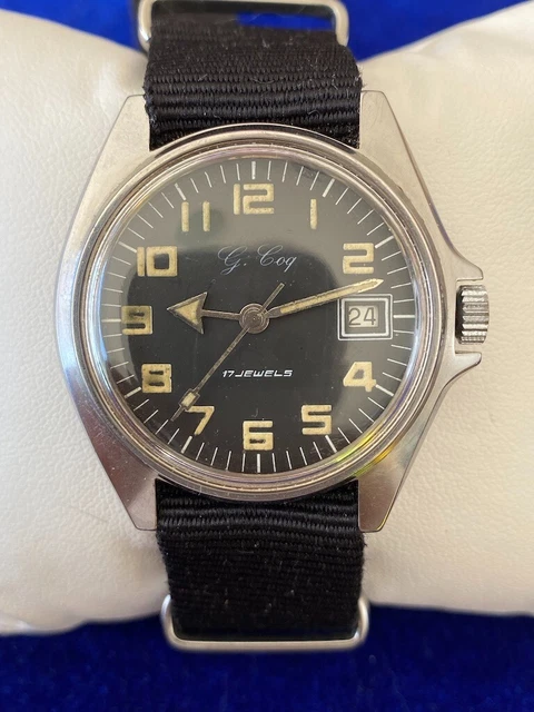 VINTAGE MILITARY FRENCH Diver watch G. Coq EUR 89,00 - PicClick DE