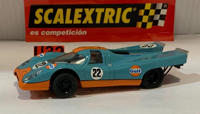 SLOT CAR SCX Scalextric ALTAYA COCHES MITICOS Porsche 917 #22 Gulf le ...