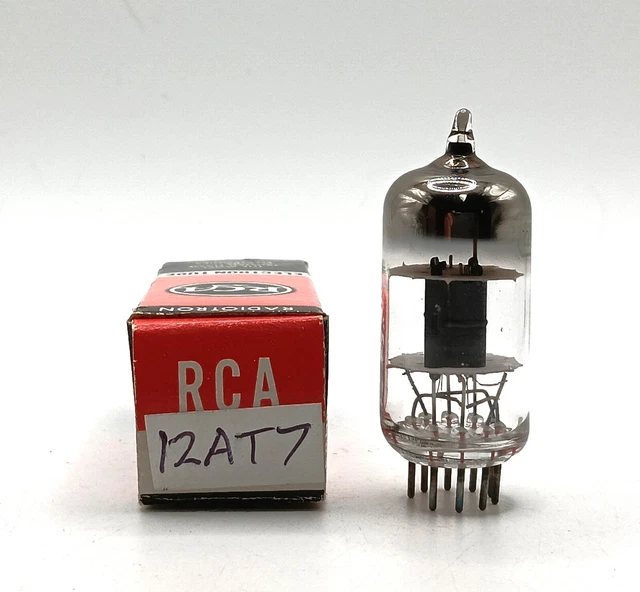 RCA 12AT7 VACUUM Tube Double Triode VHF ECC81 CV455 Pre-Amp Audio HiFi ...